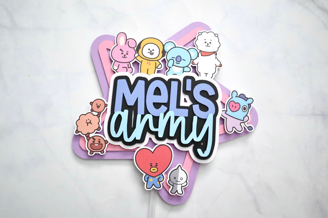 BT21 Inspired Cake Topper | Etsy Canada
