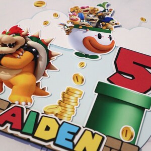 Bowser Inspired Cake Topper | Bowser Jr Inspired Cake Topper - Etsy Canada