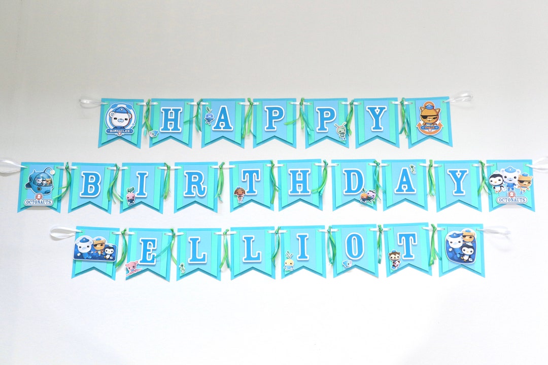 The Octonauts Inspired Birthday Banner - Etsy