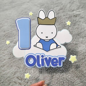 Miffy Inspired Cake Topper - Etsy