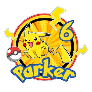 Pikachu Inspired Cake Topper - Etsy