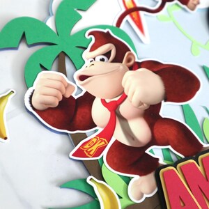 Donkey Kong Inspired Cake Topper | Donkey Kong Party Favors - Etsy