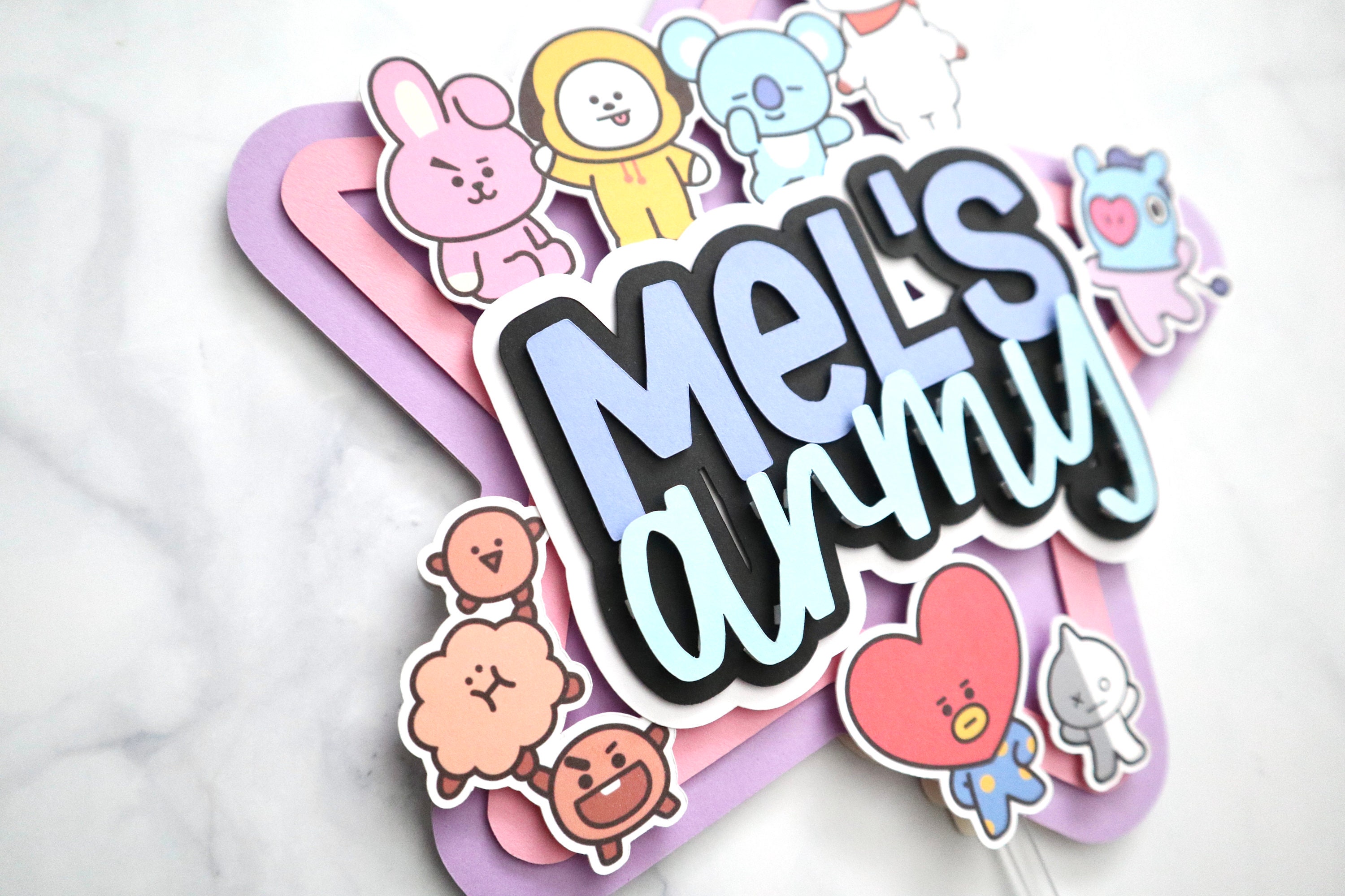 BT21 Inspired Cake Topper | Etsy Canada