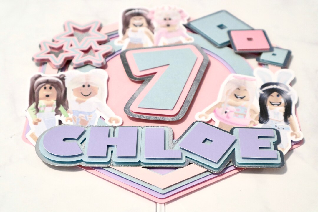 Roblox Inspired Cake Topper | Roblox Banner - Etsy