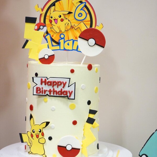 Pikachu. Cake Topper - Etsy