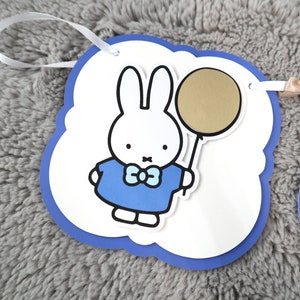 Miffy Inspired Birthday Banner | Milestone Banner - Etsy