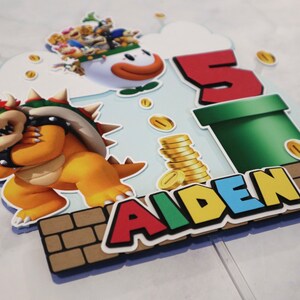 Bowser Inspired Cake Topper | Bowser Jr Inspired Cake Topper - Etsy Canada