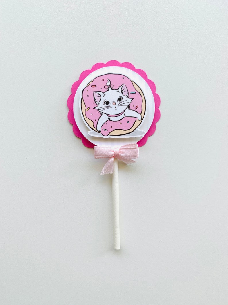 Marie The Aristocats Inspired Cupcake Toppers Etsy