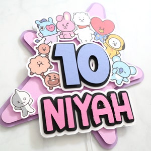 BT21 Inspired Cake Topper - Etsy Canada