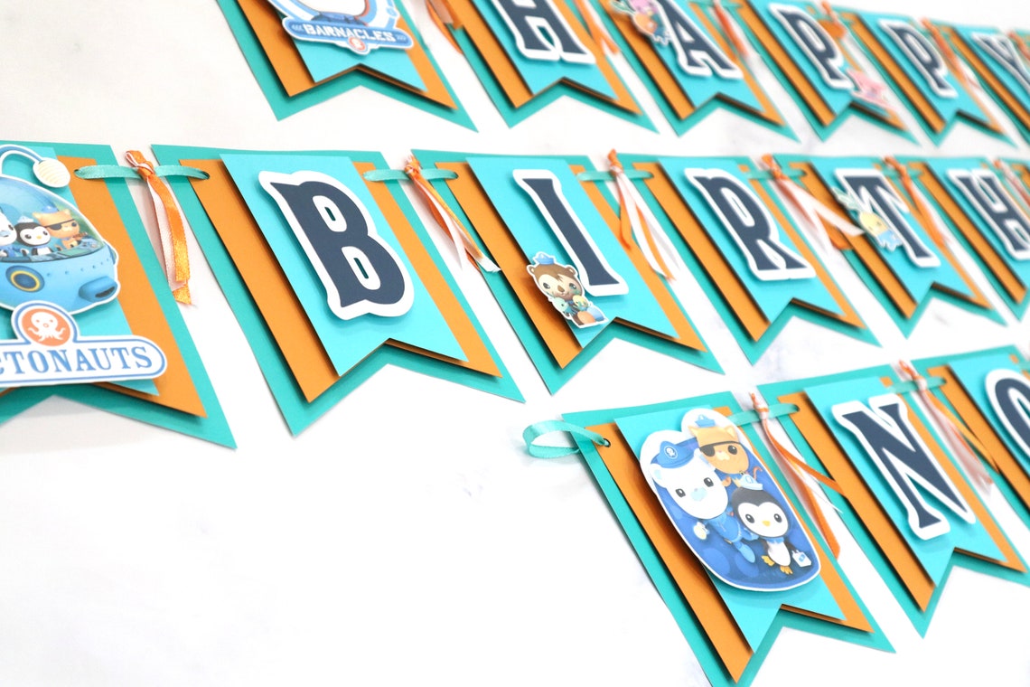 The Octonauts Inspired Birthday Banner - Etsy