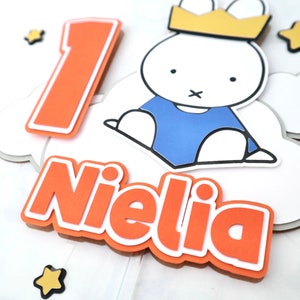 Miffy Inspired Cake Topper - Etsy
