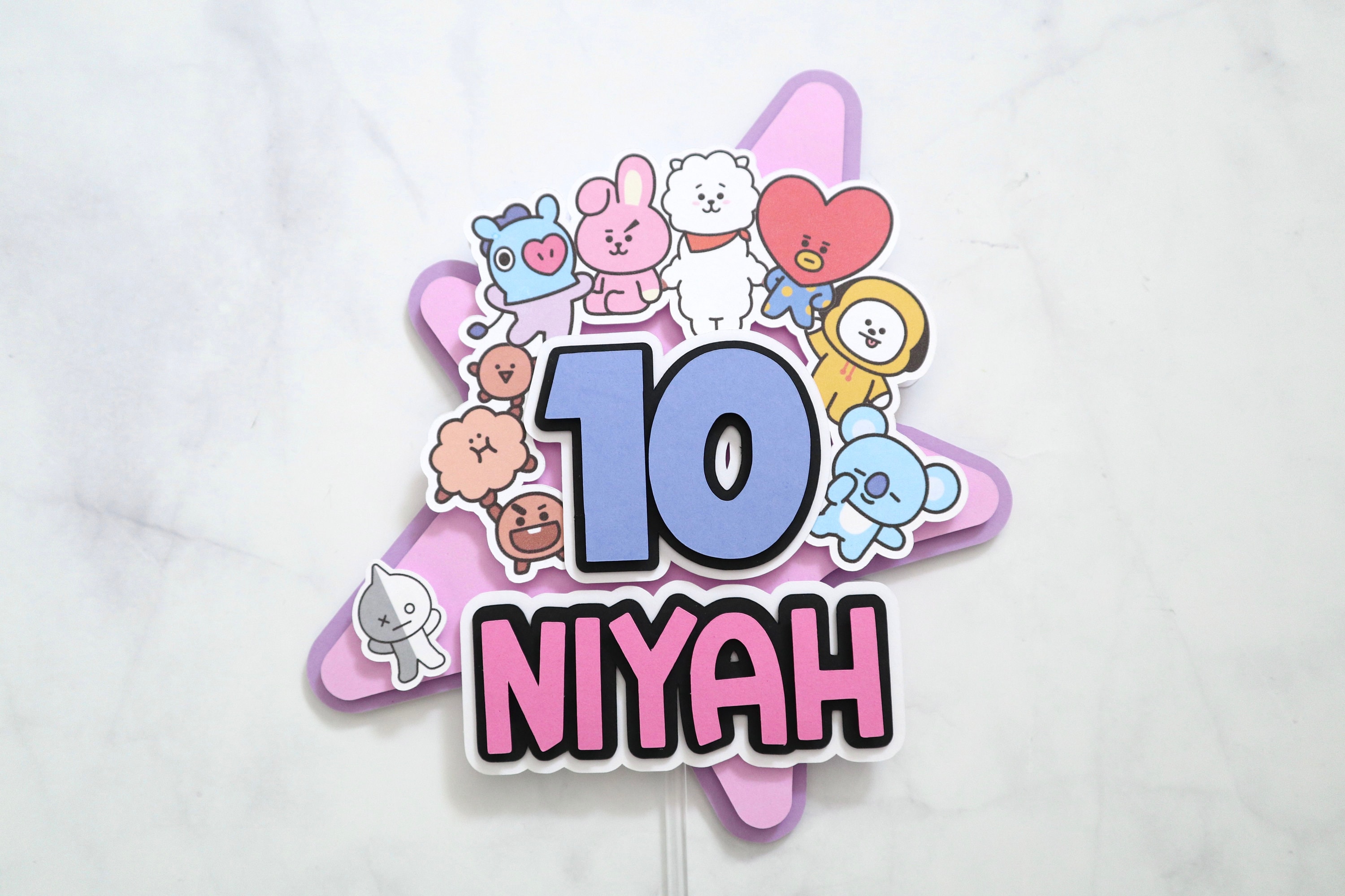 BT21 Inspired Cake Topper | Etsy Canada