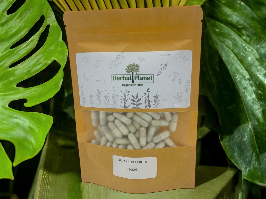 Organic Non GMO Beet Root Vegan Capsules, 500 Mg, No Fillers - Etsy