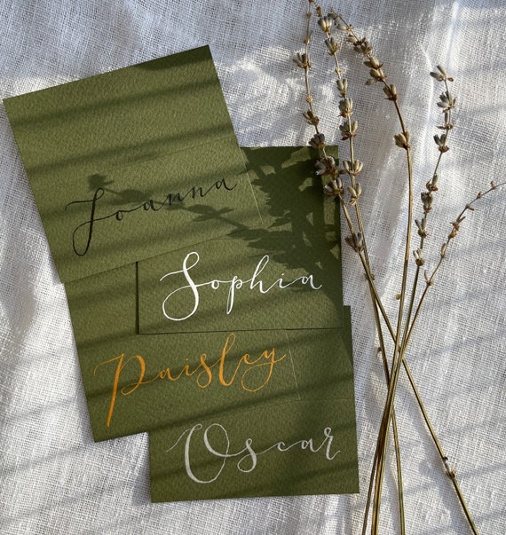 Handwritten Calligraphy Place Names Custom Place Names | Etsy