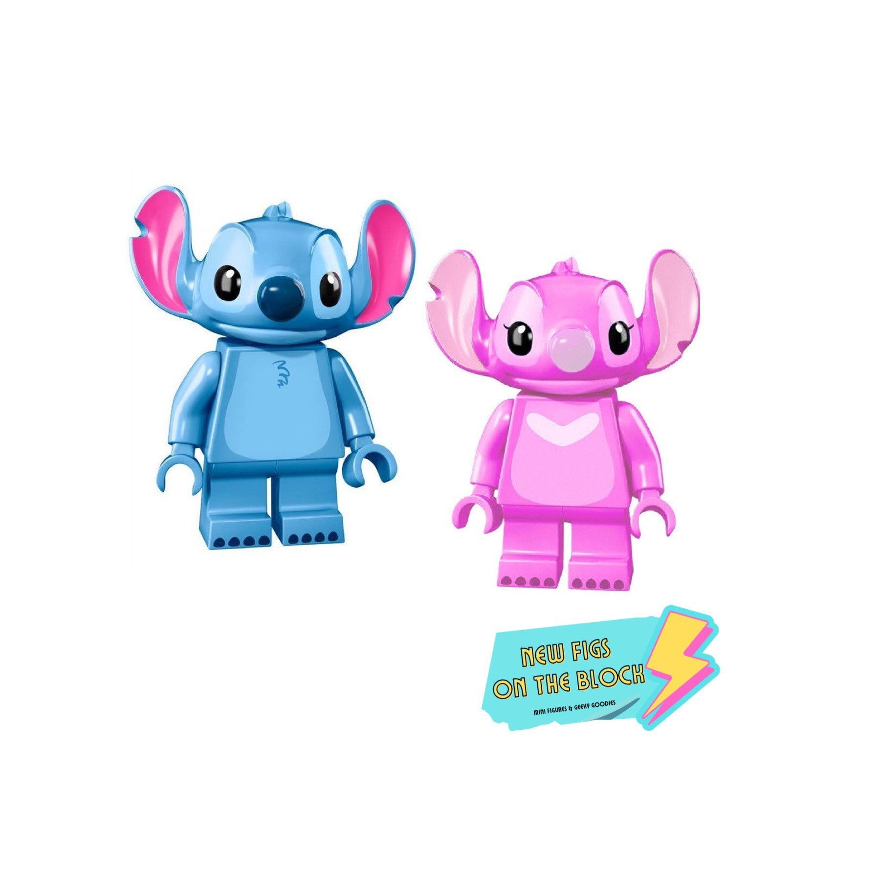 Stitch and Angel set custom Lego compatible minifigure Ideal - Etsy.de