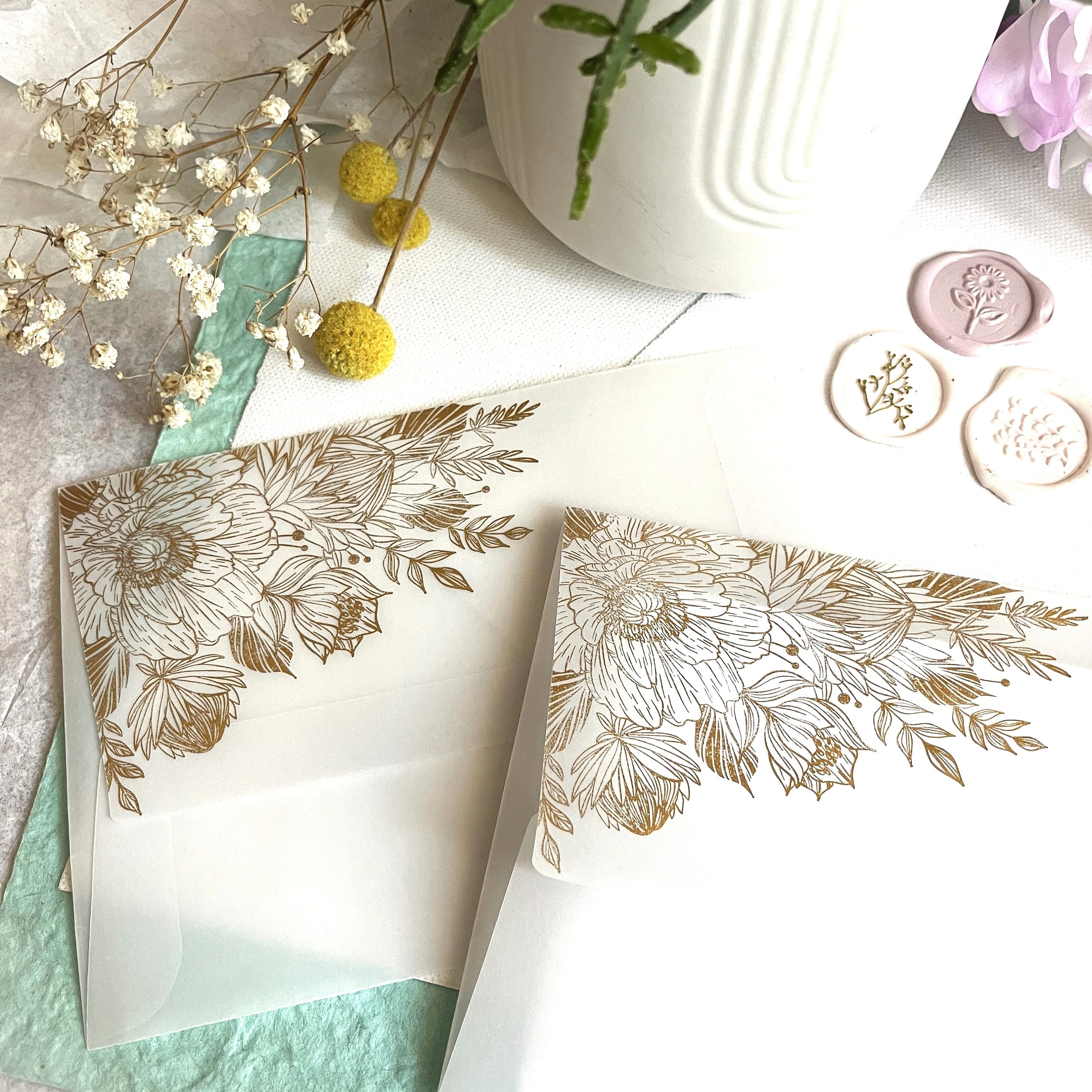 Wedding Envelope/sheer Envelope/wedding Invitation/valentine Envelope ...