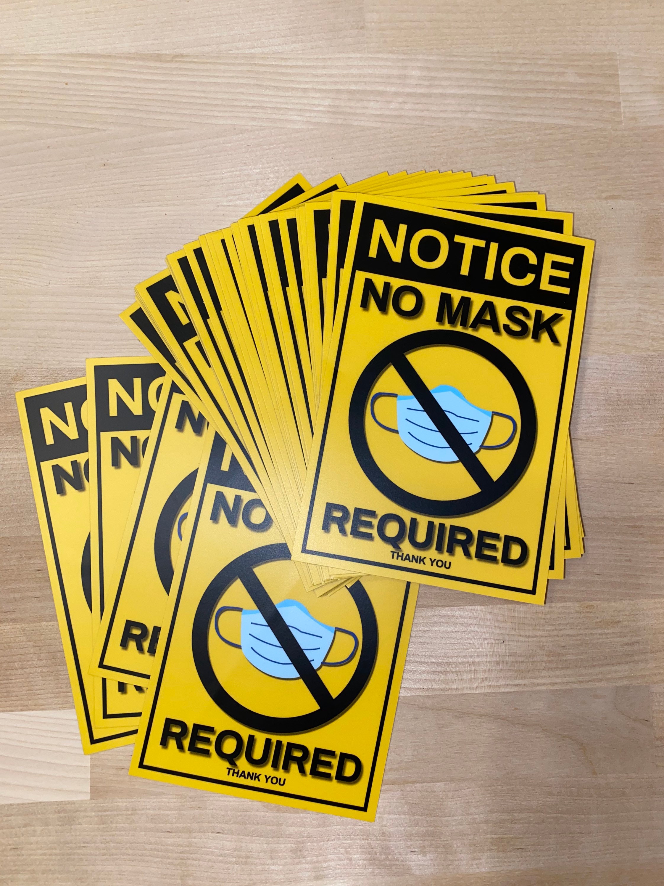 No Mask Required Sticker Decal Bumper Sticker Funny - Etsy
