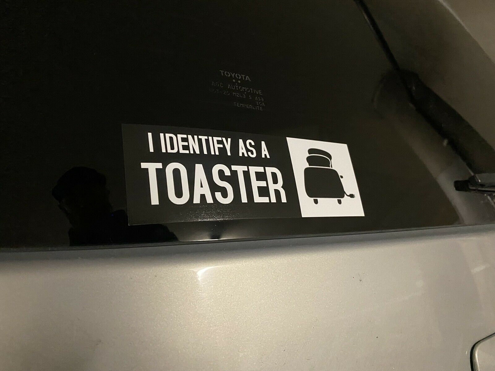 I Identify as A Toaster (large 7x3) Bumper Sticker Decal for Scion Xb ...