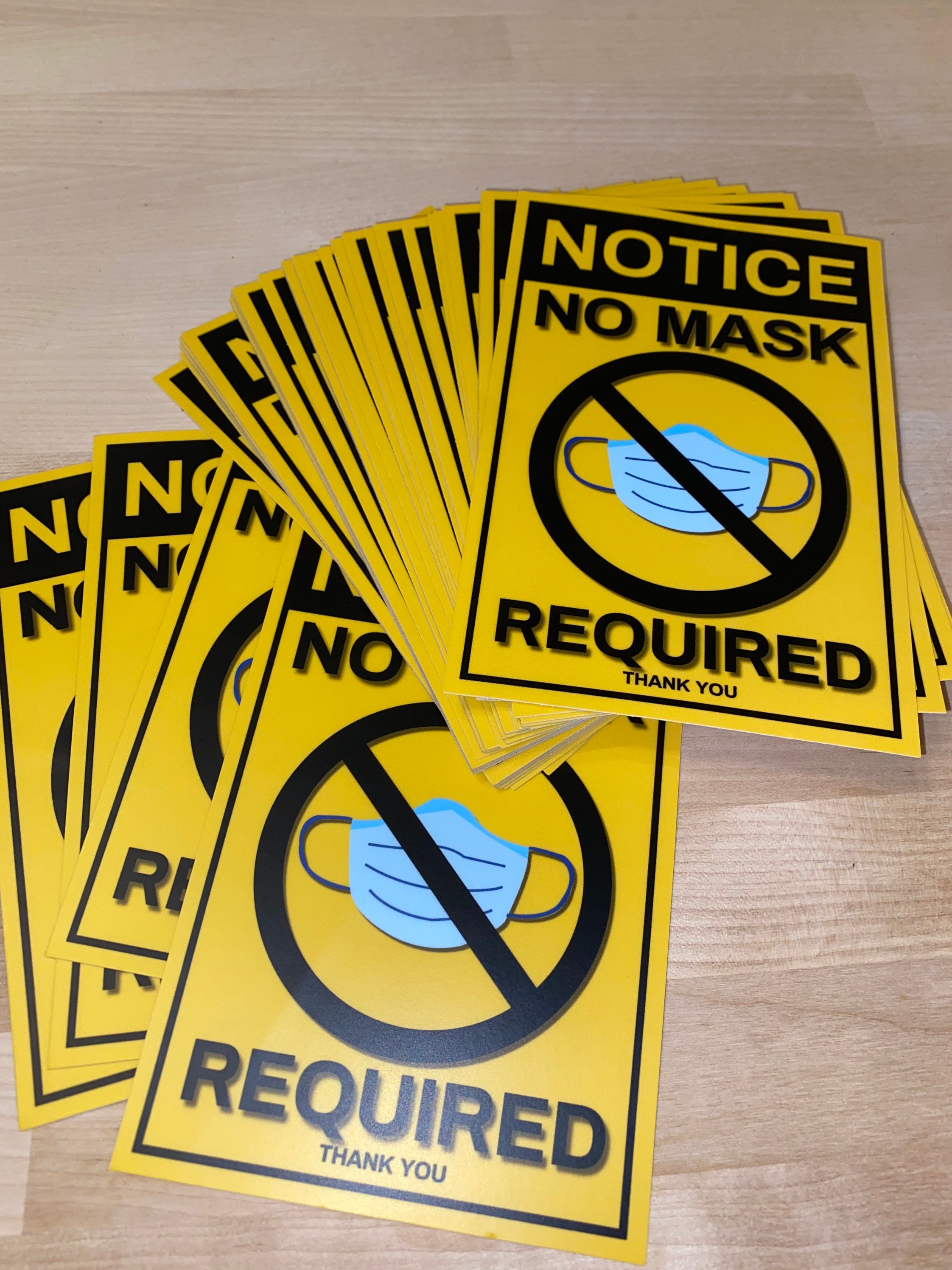 No Mask Required Sticker Decal Bumper Sticker Funny - Etsy