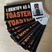 I Identify as A Toaster Bumper Sticker Decal With Flames for - Etsy