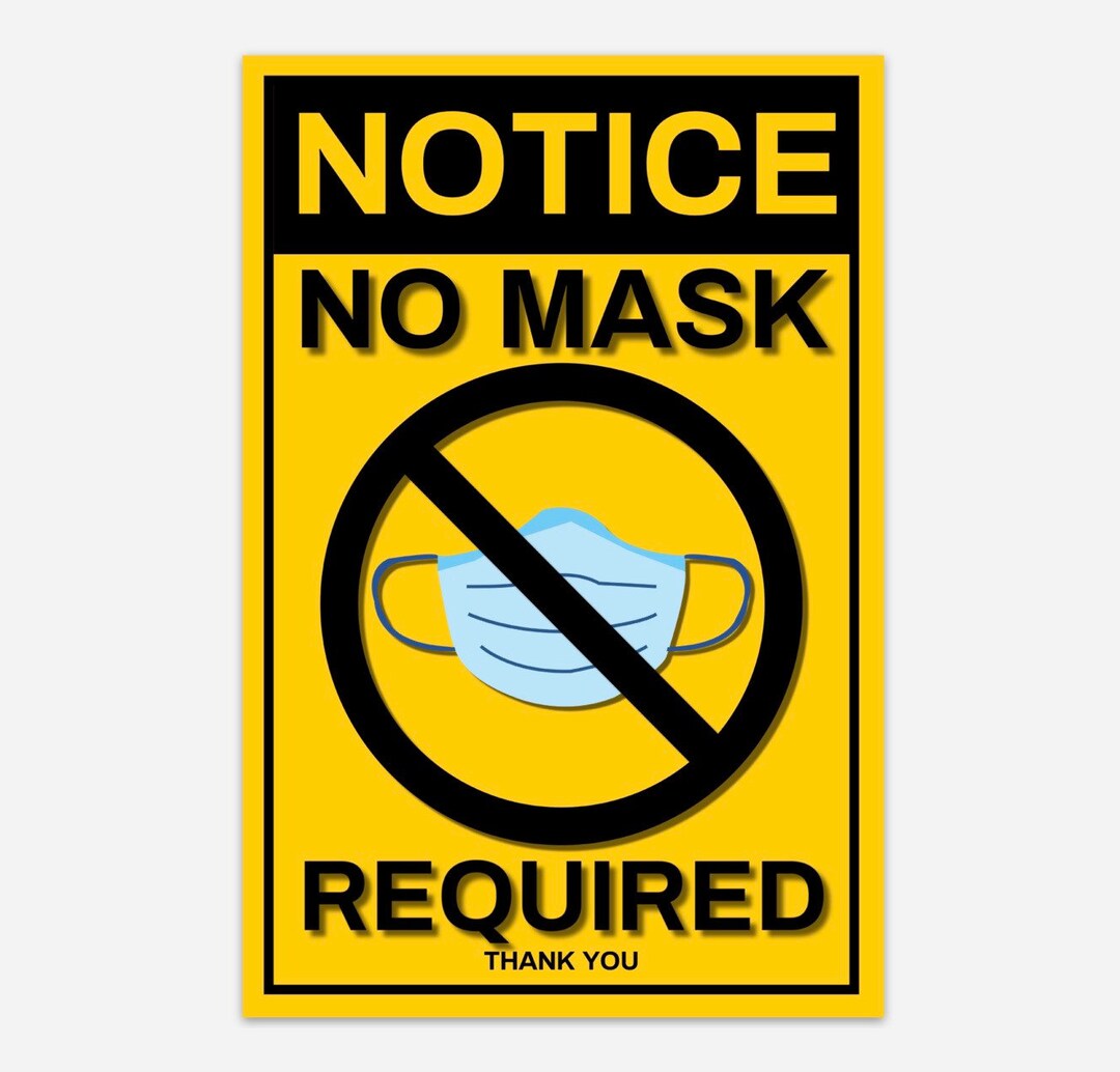 No Mask Required Sticker Decal Bumper Sticker Funny - Etsy