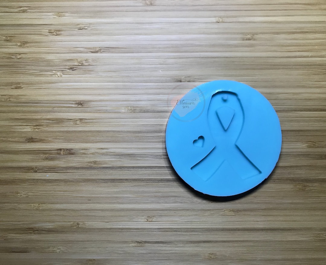 Cancer Ribbon Silicone Mold | 3" | Cancer Ribbon Mold | Molds for Epoxy ...