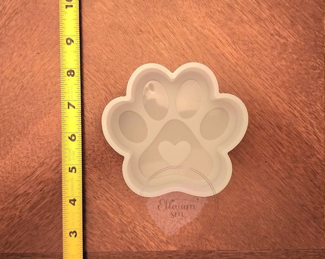 Paw Print Freshie Mold | 4" X 3.5" | Paw Print Mold | Molds for ...