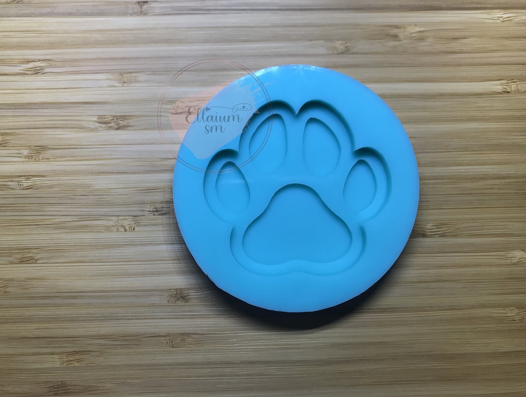 Paw Print Silicone Mold | 3" | 2" | Paw Print Mold | Molds for Epoxy ...