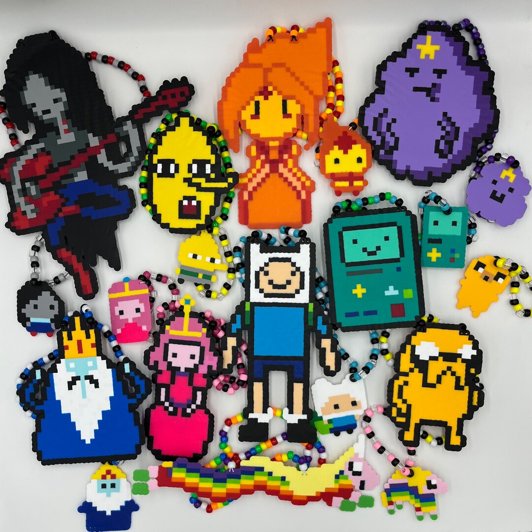 Adventure Time Perler Necklaces / Bracelets - Etsy