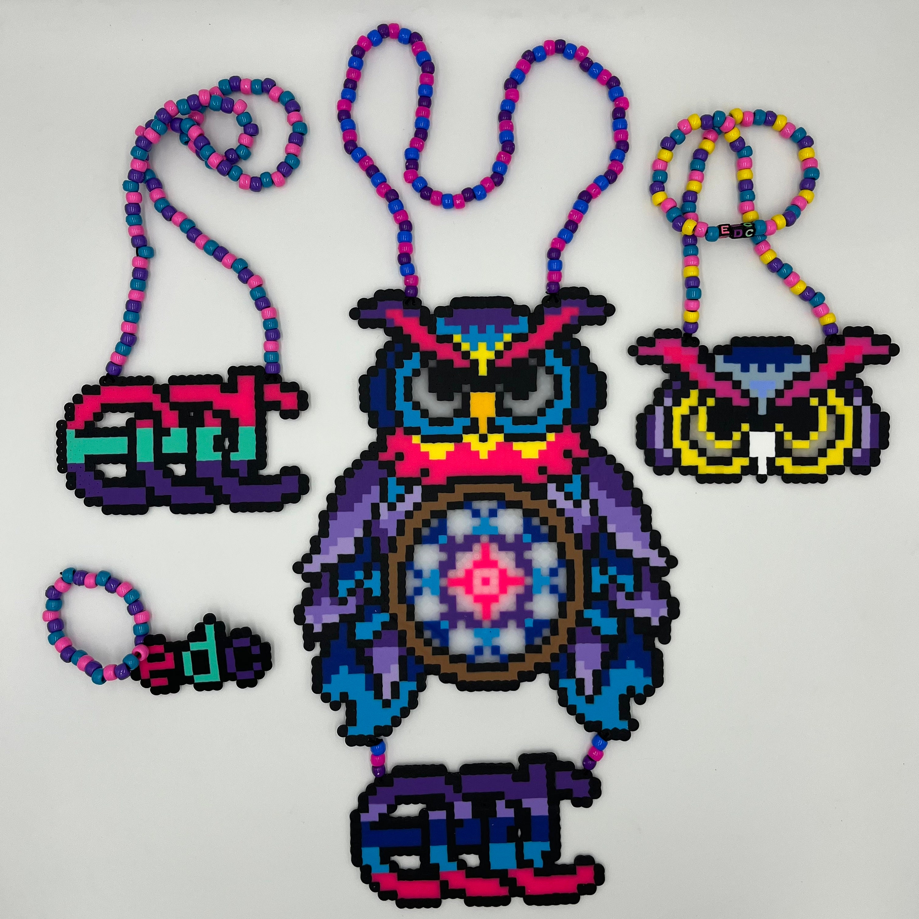 EDC Owl Perler Necklaces & Bracelet - Etsy
