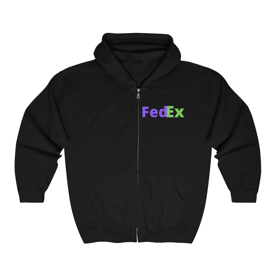 Fedex Heavy Unisex Full Zip Hooded Sweatshirt - Etsy
