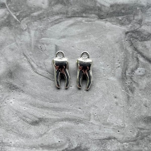 Silver Tooth Charms - Etsy