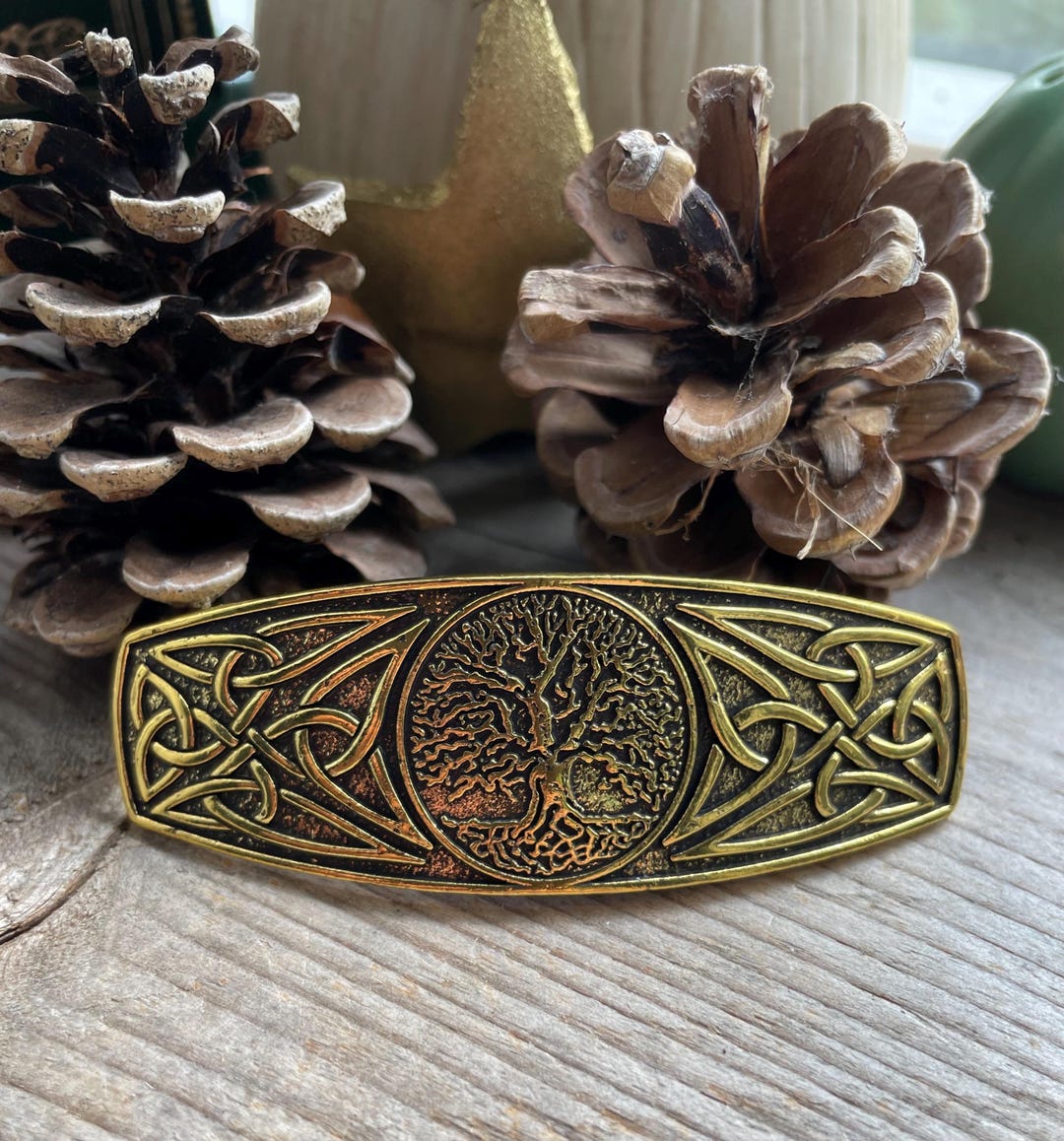 Tree of Life, Celtic Knot Hair Clip, Celtic Barrette, Irish Jewelry ...