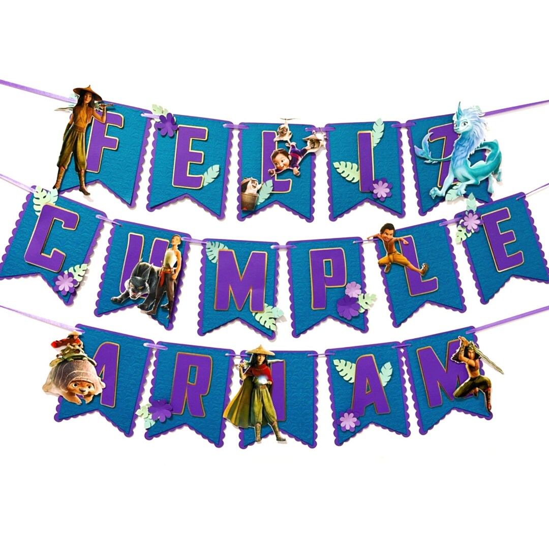 Raya Banner, Banner Party Decorations, Raya Party, Raya Decorations ...