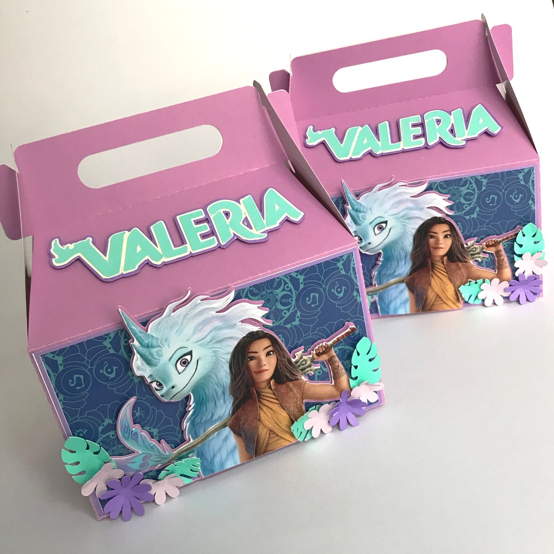 Raya Gable Box, Raya Birthday Party, Raya Favor Boxes, Raya Gable Boxes ...