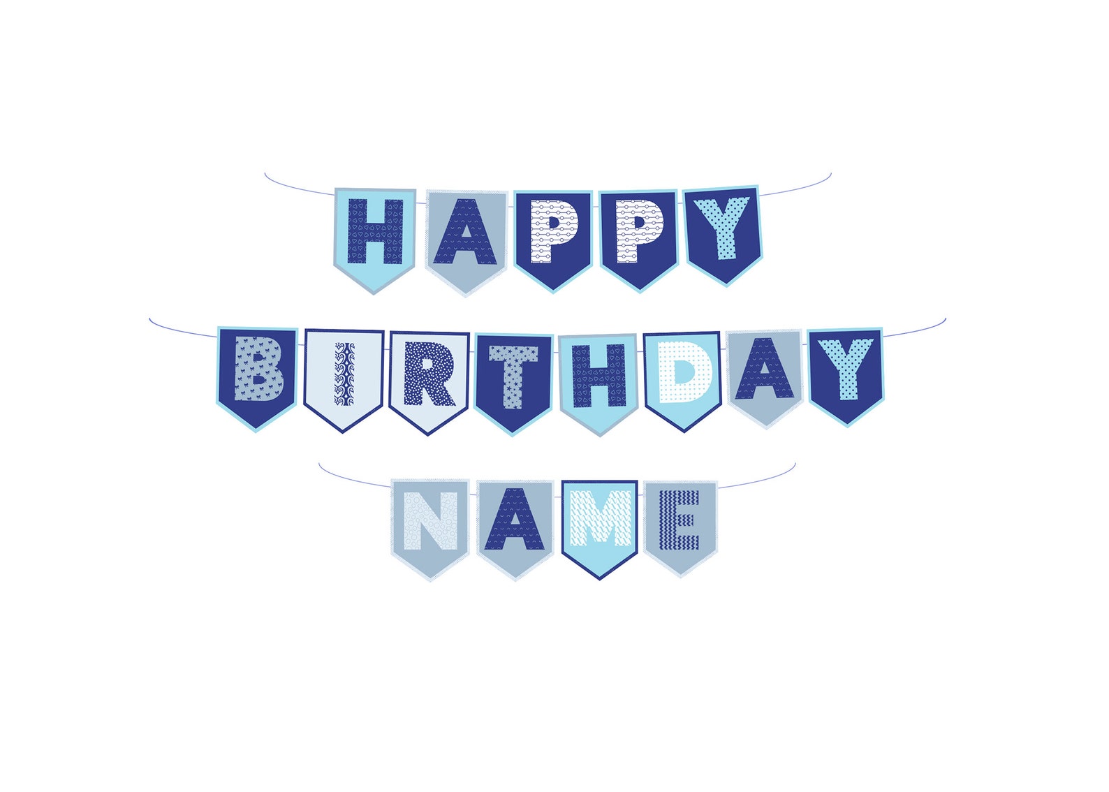 Printable Banner Digital Filer Printable Alphabet Letter | Etsy