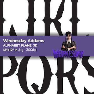 Wednesday Font, Dark Font Merlina, Wednesday Font, Digital Download ...