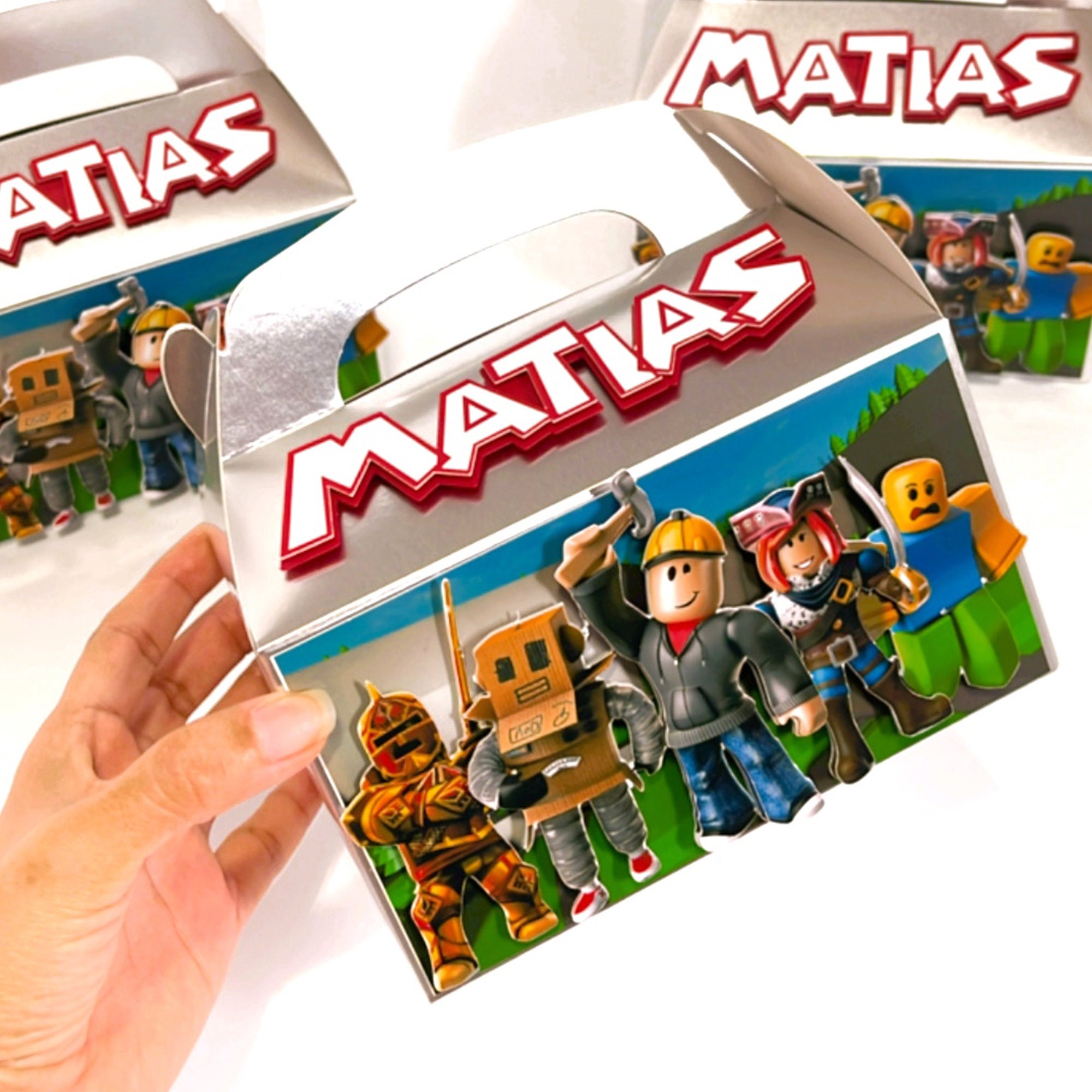 Roblox Favor Box Roblox Birthday Roblox Birthday Party - Etsy Australia