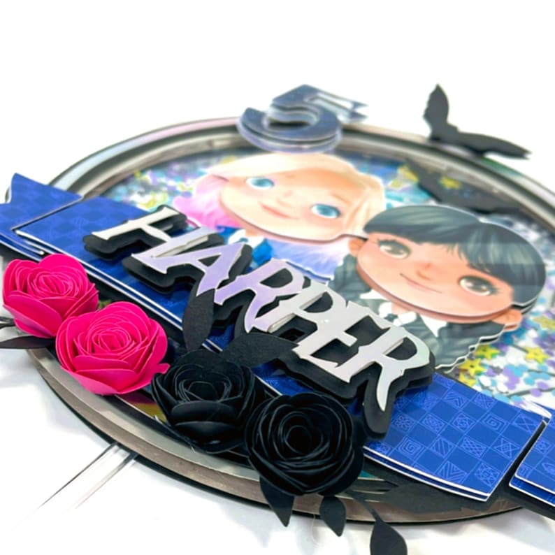 Wednesday Addams Cake Topper Wednesday Addams Birthday - Etsy