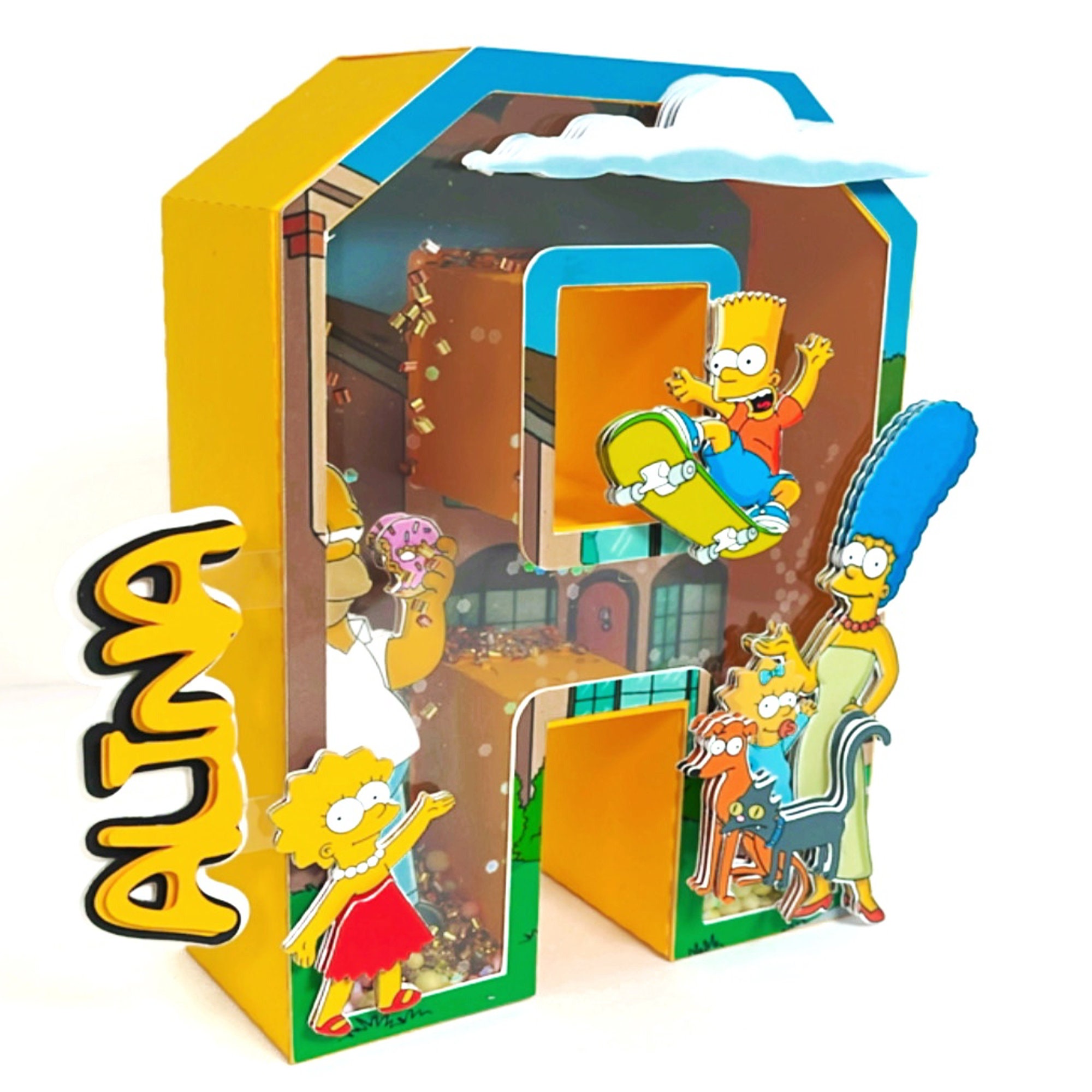 The Simpsons Letter 3D the Simpsons the Simpsons 3D Letter - Etsy