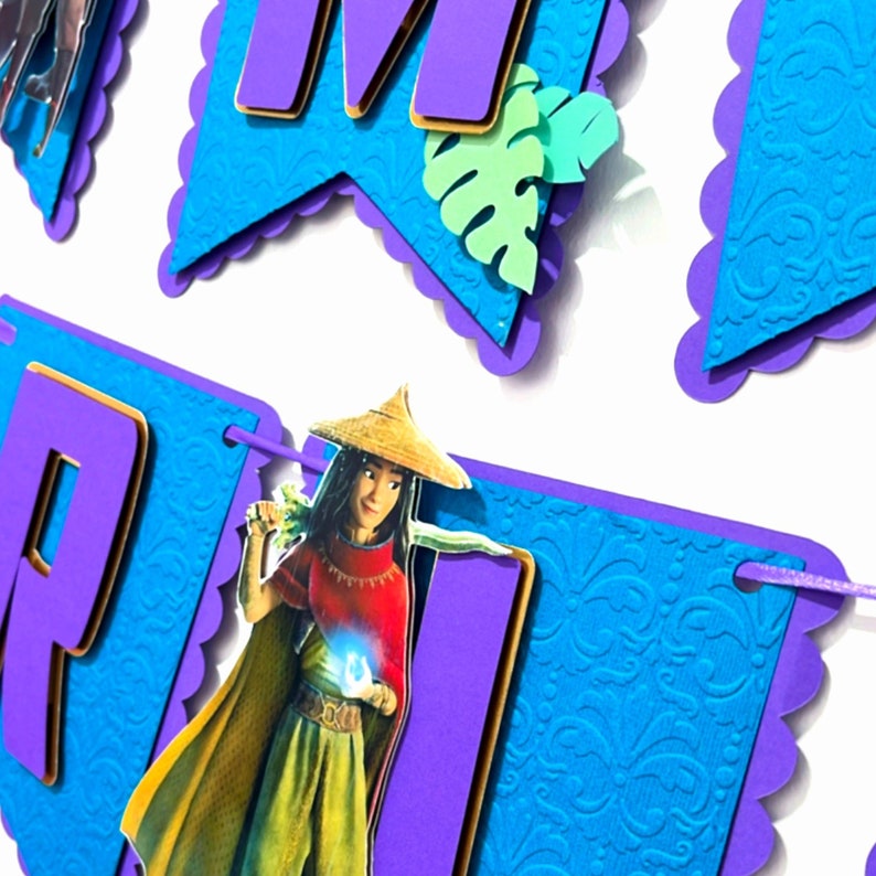 Raya Banner Banner Party Decorations Raya Party Raya - Etsy