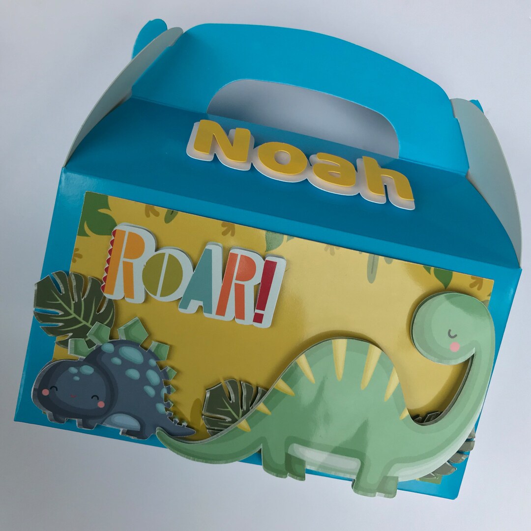 Dinosaurs Gable Box, Dinosaurs Birthday Party, Dinosaurs Favor Boxes ...