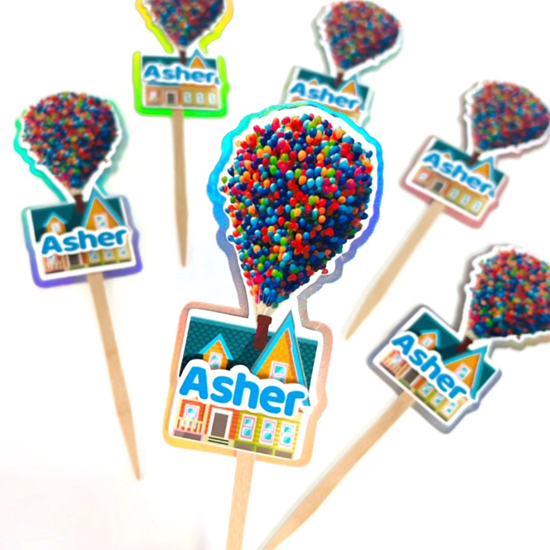 Cupcake Toppers UP, up Cupcake, UP Birthday, Cupcake Toppers,up - Etsy