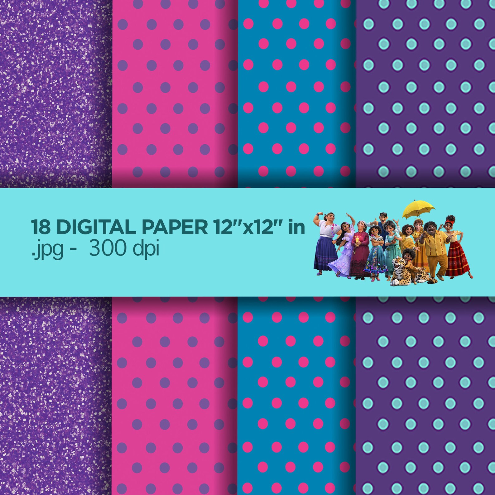 Encanto Digital Paper, Encanto, Encanto Paper, Encanto Digital Paper ...