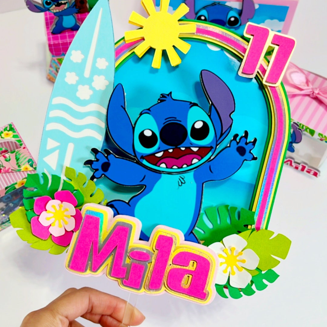 Lilo and Stitch Cake Topper, Lilo and Stitch Party Decorations, Cake ...