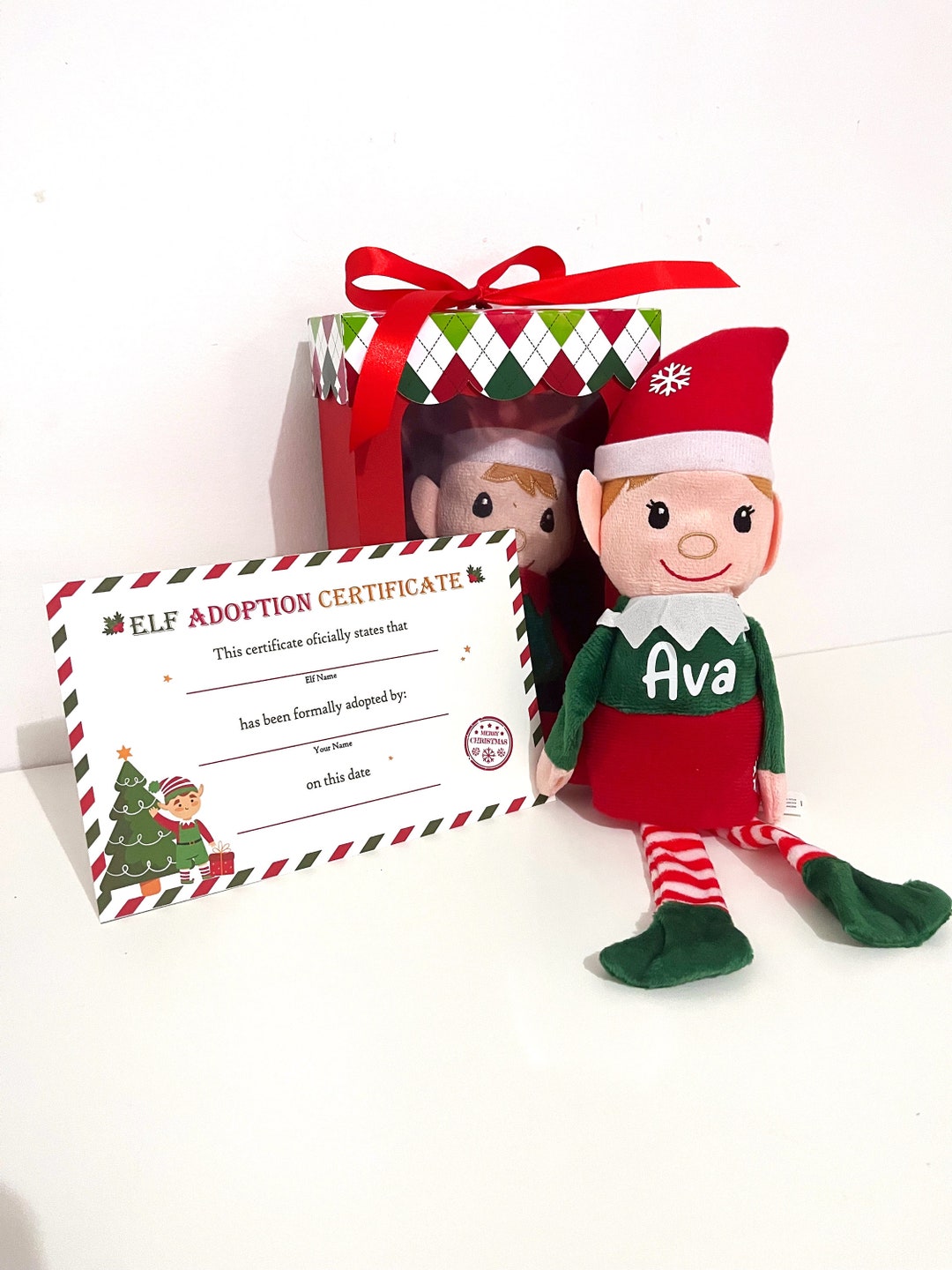 Elf Personalized Box Christmas, Christmas Elf, Personalized Christmas ...