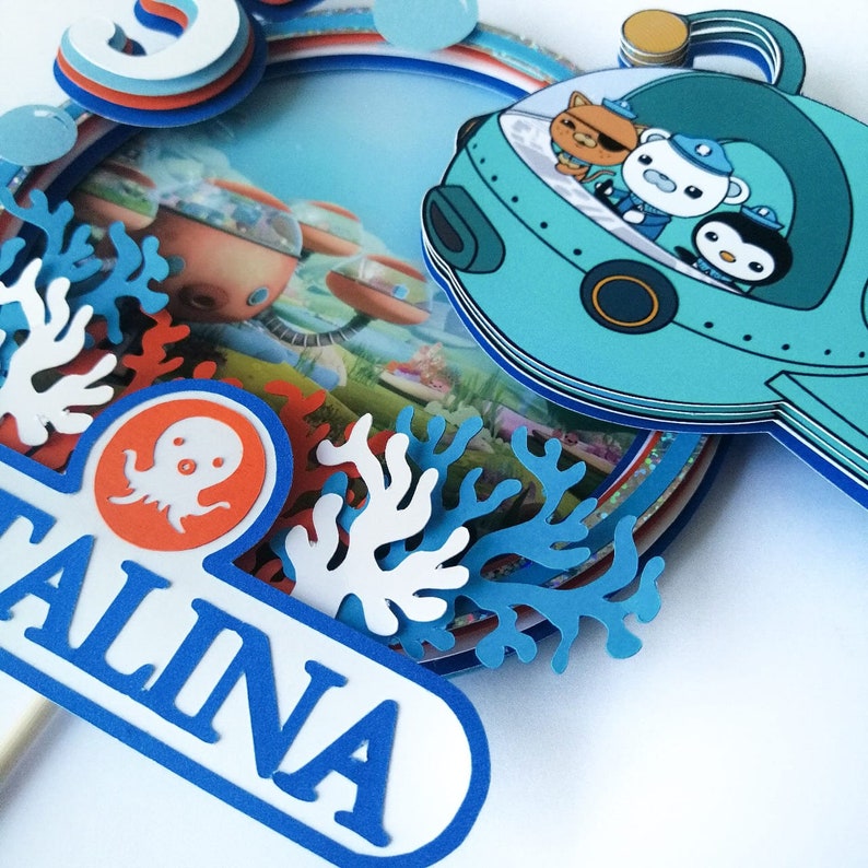 Octonauts Cake Topper Captain Barnacles Octonauts Party - Etsy