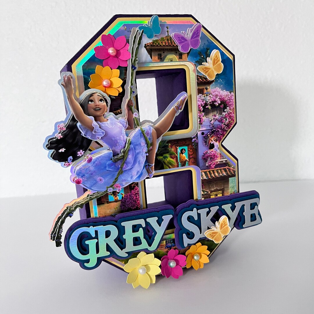 Encanto Number 3D, Encanto Party Decorations, Number 3D Encanto - Etsy