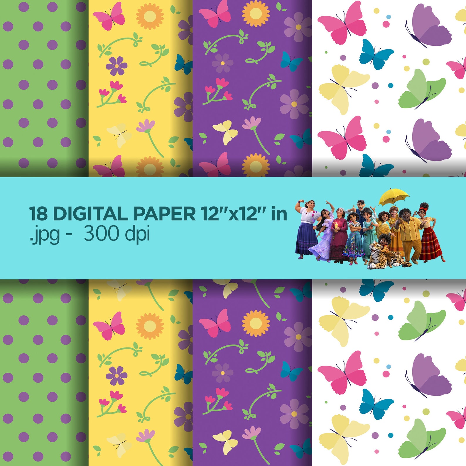 Encanto Digital Paper Encanto Encanto Paper Encanto Digital | Etsy