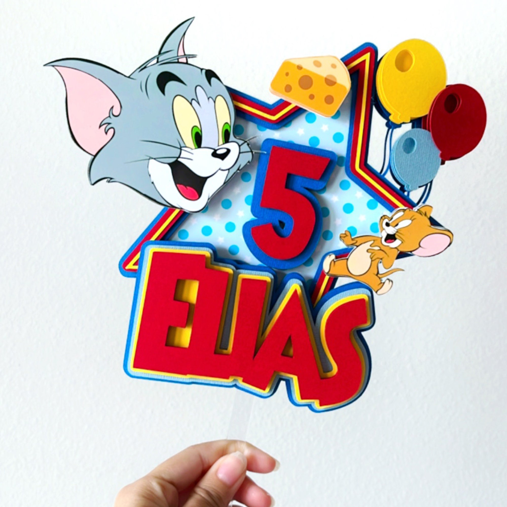 Tom and Jerry Cake Topper, Tom and Jerry, Tom and Jerry Party, Tom and ...